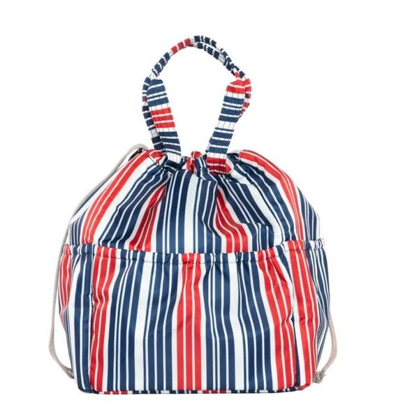 lug | Bags | Lug Ditty Xl Tote Bag Drawstring Bag Joy Stripe Red White ...
